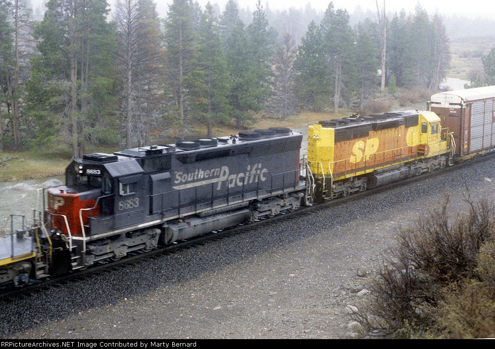 SP 8683 and 7357 Along the Truckee River